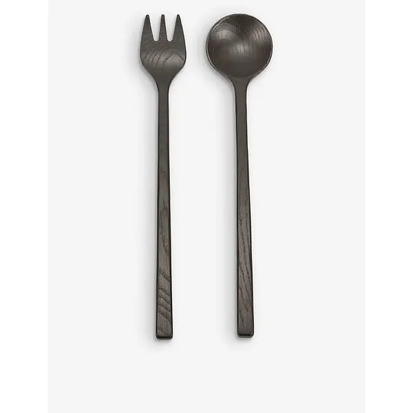 SERAX La Mere Wood Kitchen Utensils Set Of Two - Black