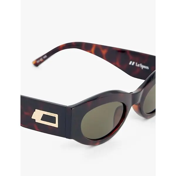 Le Specs Rectangle-frame Sunglasses - Tort