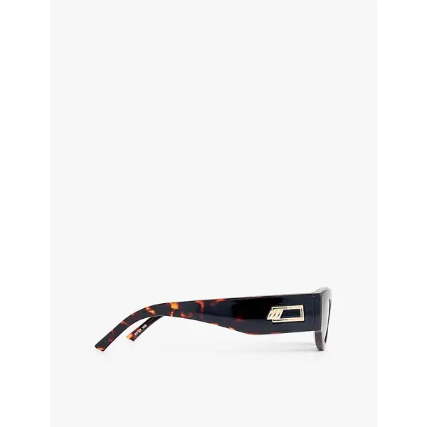 Le Specs Rectangle-frame Sunglasses - Tort