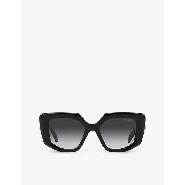 Prada Pr 14zs Irregular Sunglasses - Black