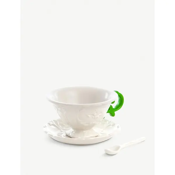 SELETTI I-wares Porcelain Tea Cup Set - One-color