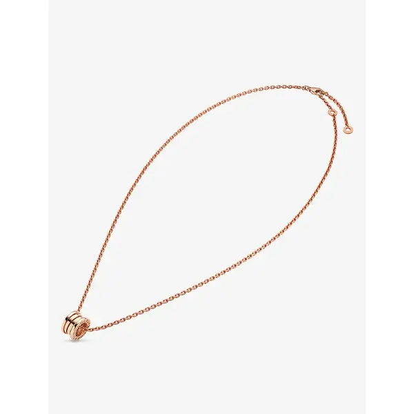 BVLGARI B.zero1 18ct Pendant Necklace - Rose Gold