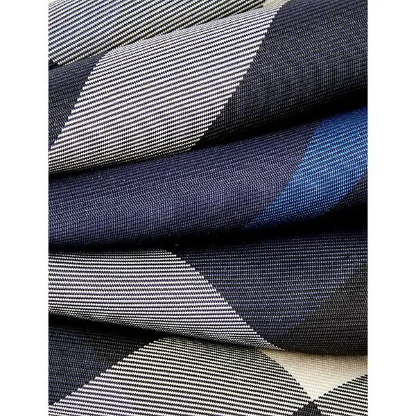 Burberry Manston Checked Silk Neck Tie - Navy