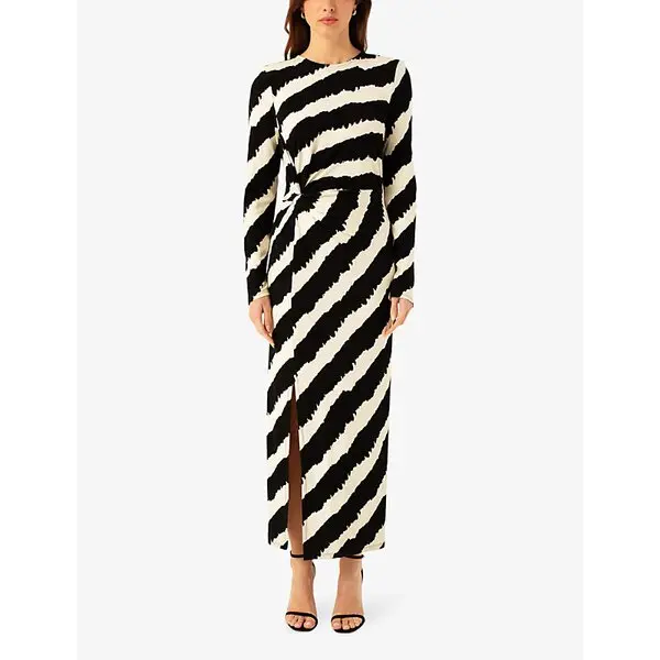 cream ruffle maxi dress Daisy Floral Ruffle Maxi Dress- Cream XL by LaMeera Moda