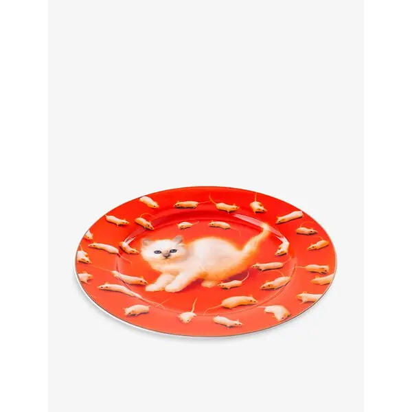 SELETTI Wears Toiletpaper Kitten Porcelain Plate 27cm