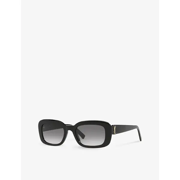 Saint Laurent Slm130 Square Sunglasses - Black
