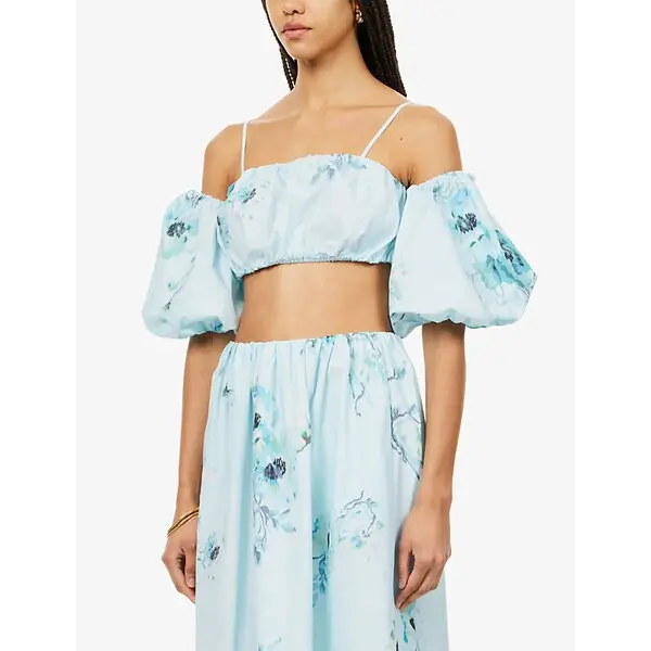 Zimmermann Lightburst Cropped Top
