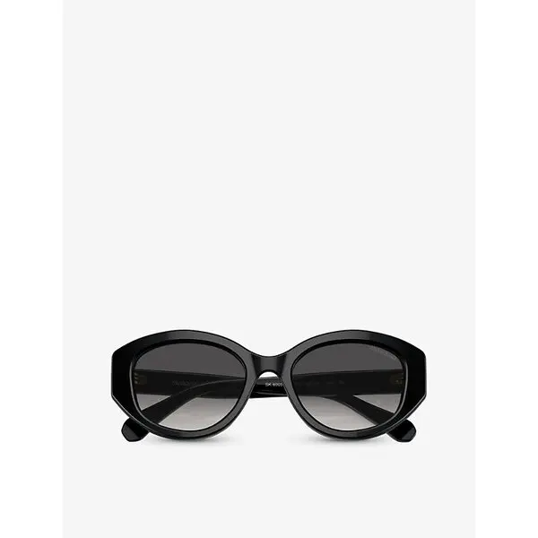 SWAROVSKI Sk6005 Irregular Sunglasses - Black