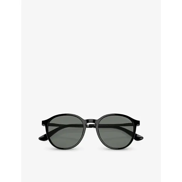 Giorgio Armani Ar8196 Round-frame Sunglasses - Black