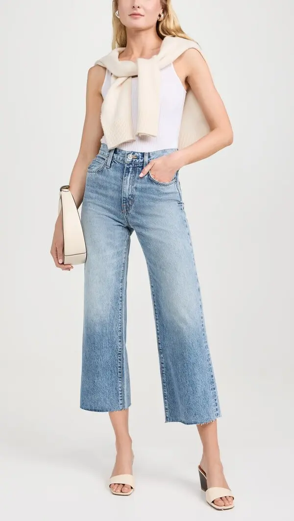 SLVRLAKE Grace Crop Jeans - Lightning Strikes