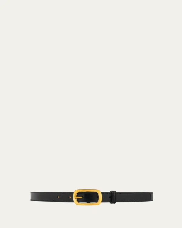 VAINCOURT PARIS La Petite Captivante Leather Belt - Black