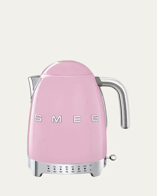 SMEG Retro Variable Temperature Kettle - Pink