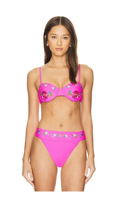 Beach Riot Kai Bikini Top - Passion Flor