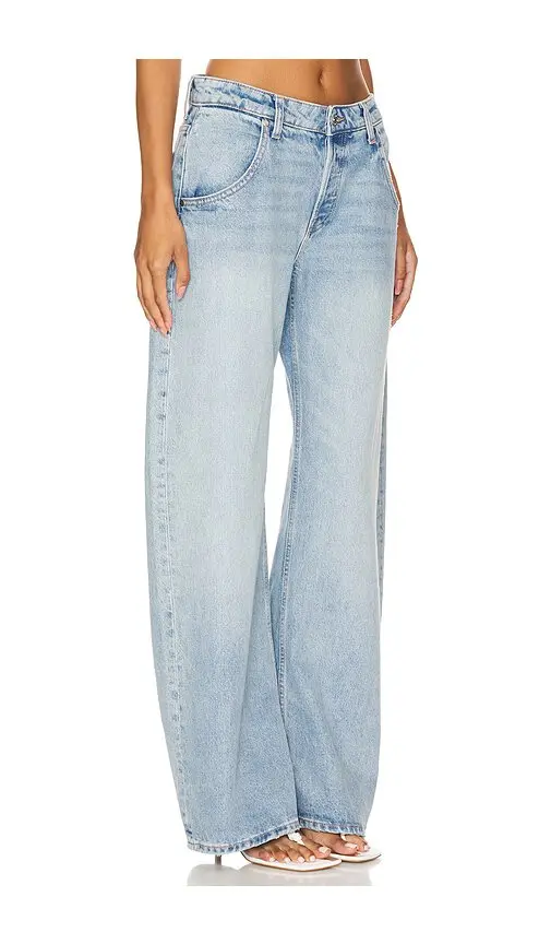 EB DENIM Enzo Mid-rise Barrel Jeans - Laguna
