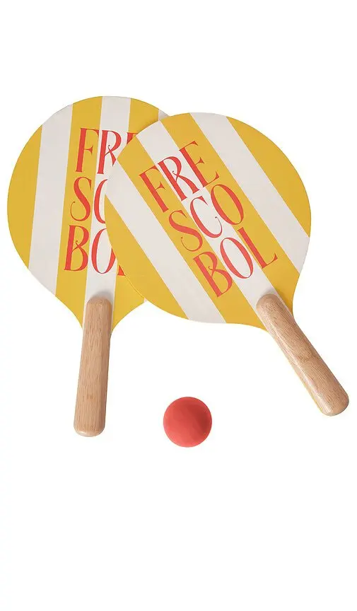 PRINTWORKS Frescobol Beach Tennis In Yellow - Yellow Multi