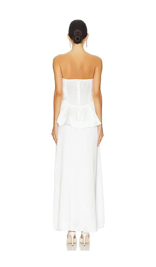 chinese dress ladies HOUSE OF CB Lulu Drape Midi Corset Dress- Rent this dress! – Dress for a  Night main image 0
