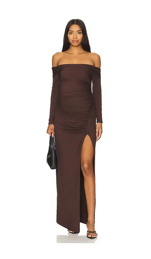 BUMPSUIT Off The Shoulder Evening Dress