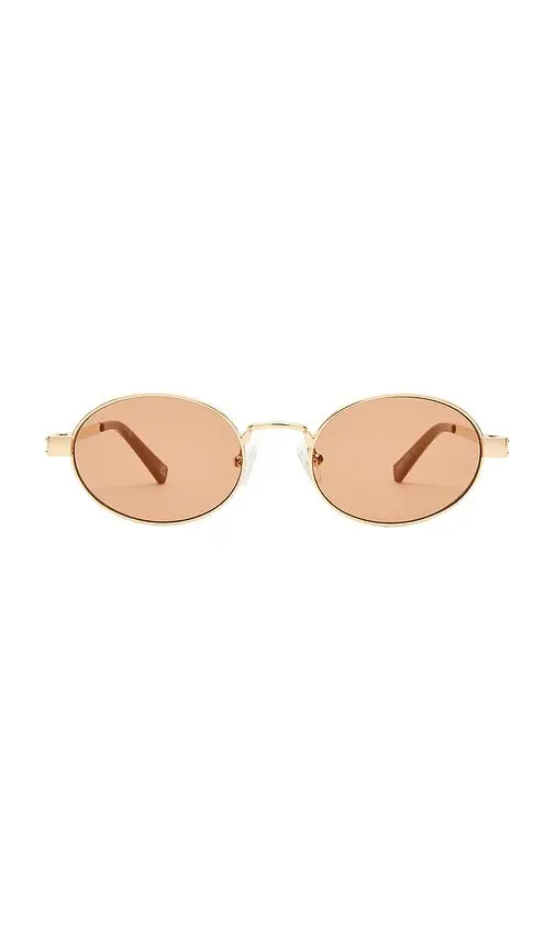 Le Specs Poseidon Deux Sunglasses - Gold & Chocolate Mono