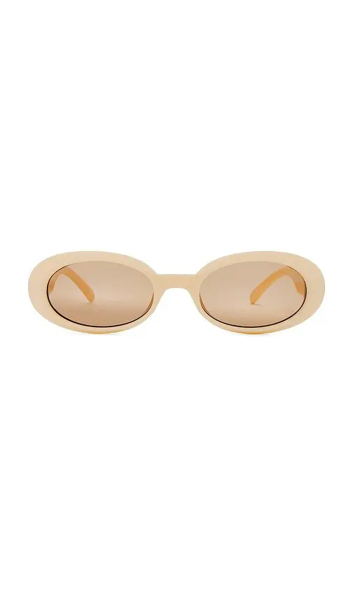 Le Specs Work It! Sunglasses - Ivory Tan Tint