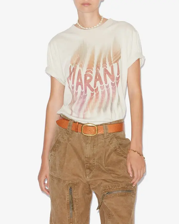 MARANT ETOILE Zoeline T-shirt - Ecru