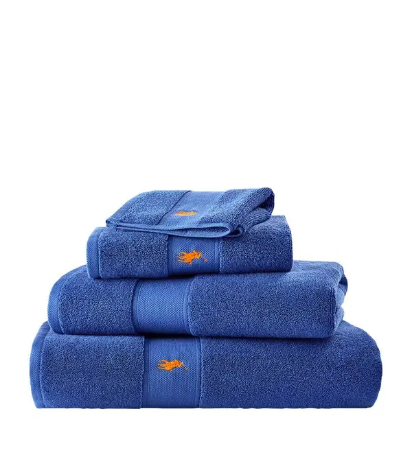 Ralph Lauren Polo Player Bath Sheet - Blue