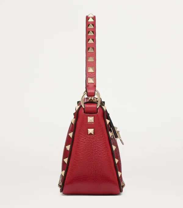 Valentino Garavani Rockstud Shoulder Bag - Red