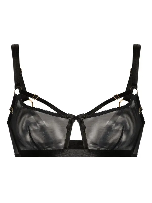 BORDELLE Bondage Belle Mesh Bra - Black