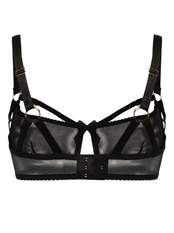 BORDELLE Bondage Belle Mesh Bra - Black