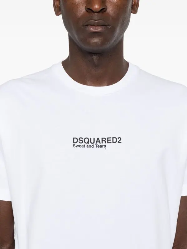 Dsquared2 Logo-print Cotton T-shirt - White