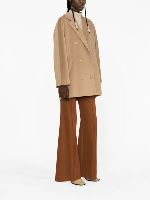 Max Mara Rebus Double-breasted Coat - Brown