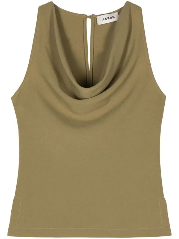 AERON Yael Cowl-neck Top