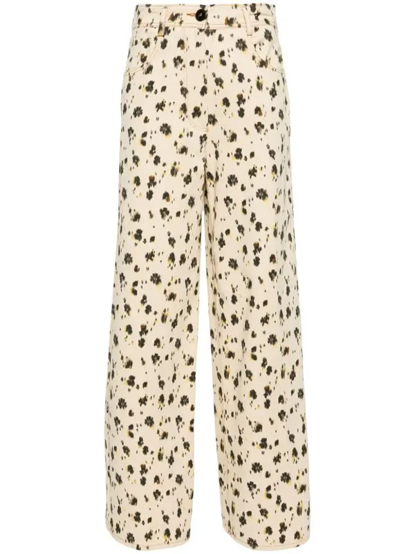 FORTE_FORTE Leopard-print Palazzo Pants