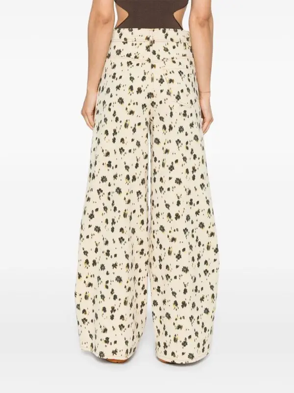 FORTE_FORTE Leopard-print Palazzo Pants