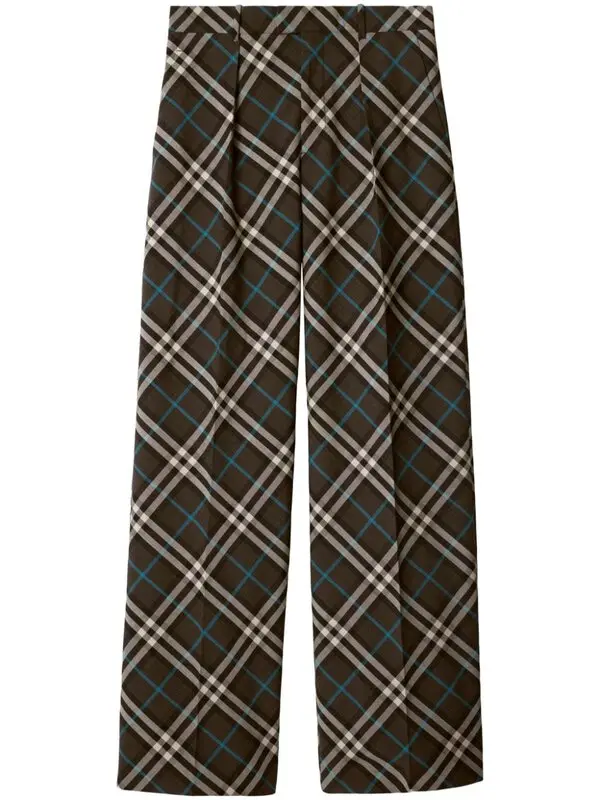Burberry Check Pattern Trousers