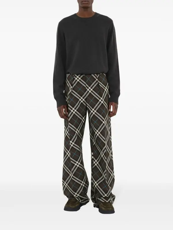 Burberry Check Pattern Trousers