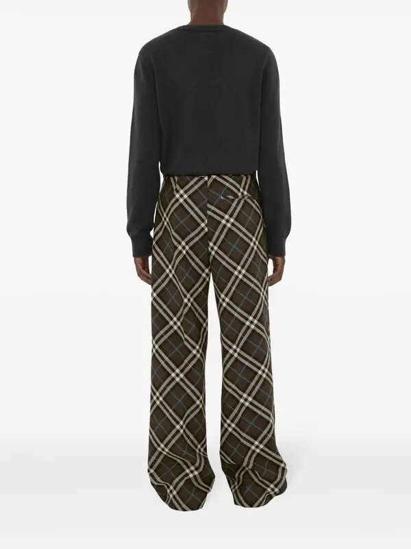 Burberry Check Pattern Trousers