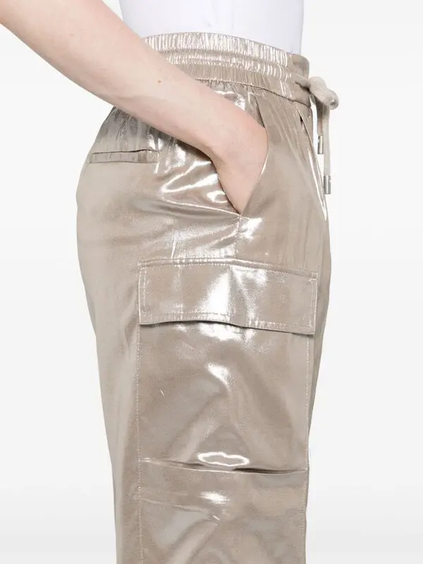 Peserico Metallic Cargo Trousers