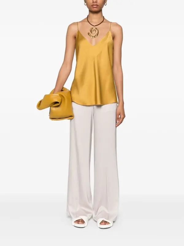 FORTE_FORTE Spaghetti-strap Satin Top