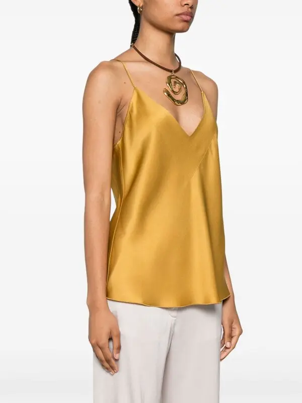 FORTE_FORTE Spaghetti-strap Satin Top