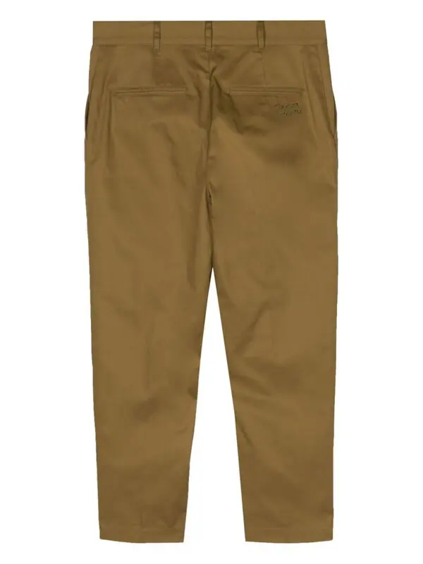 Maison Kitsuné Straight-leg Gabardine Chinos - Brown