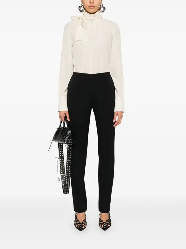 Givenchy 4g Silk Crepe Blouse - Neutrals