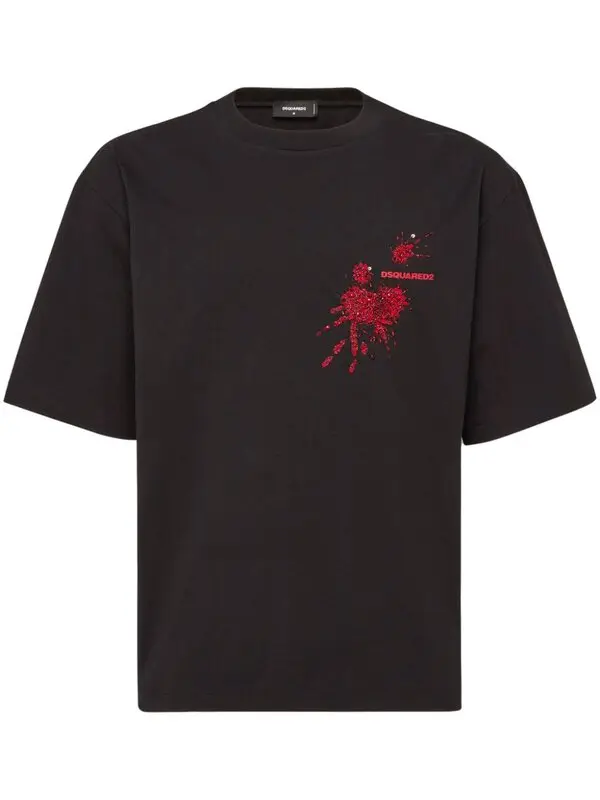 Dsquared2 Sequin-embellishment T-shirt - Black
