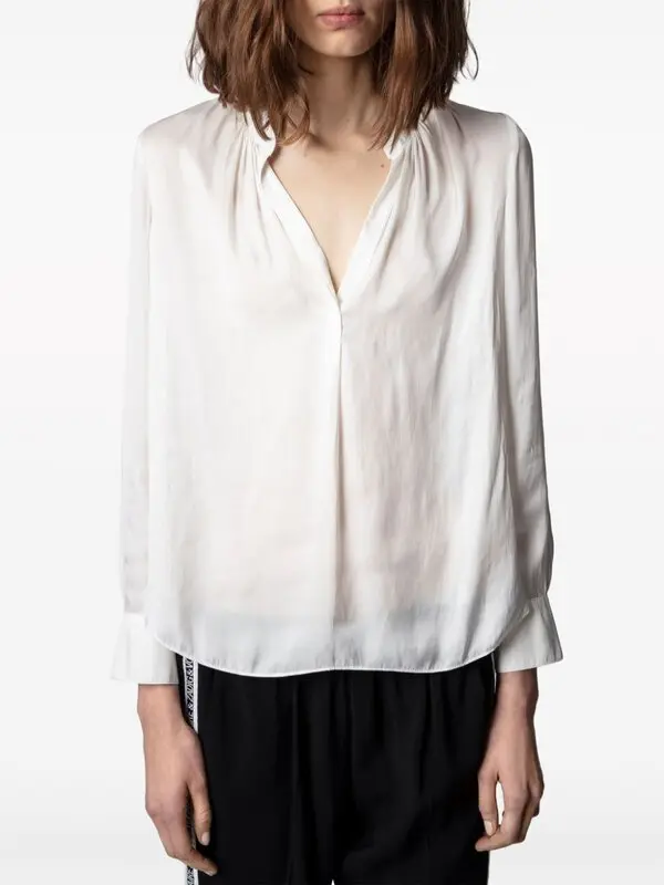 Zadig&Voltaire Gathered-detail Blouse - White