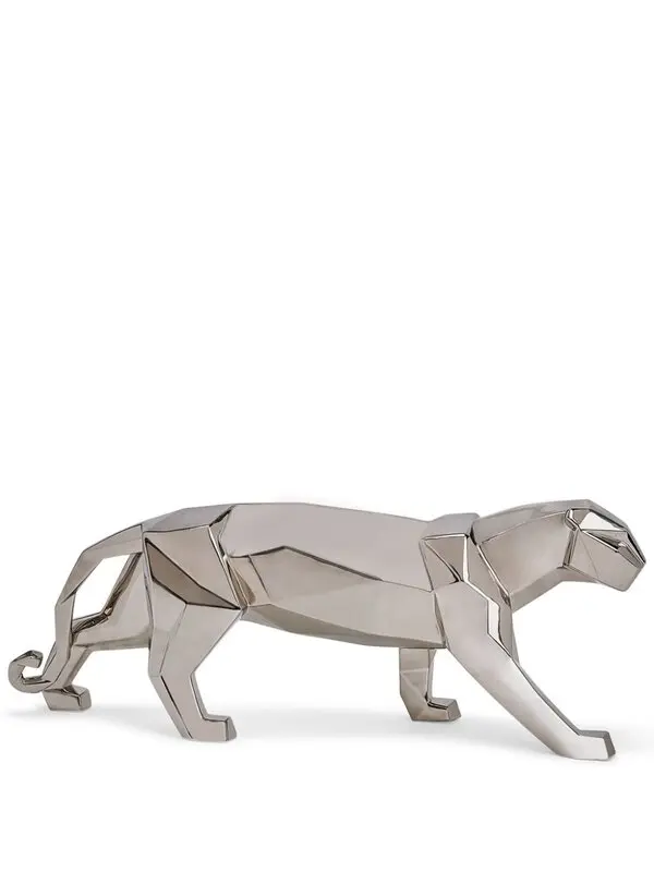 LLADRO Panther Sculpture - Silver