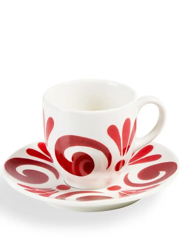 Themis Z Kallos Espresso Cup And Saucer - White