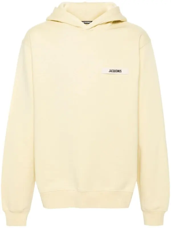 Jacquemus Le Hoodie Gros Grain Top - Neutrals