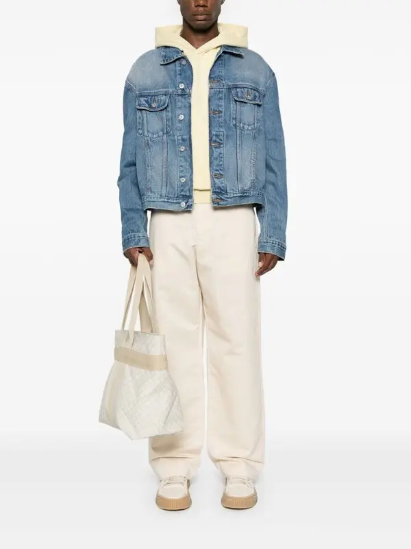 Jacquemus Le Hoodie Gros Grain Top - Neutrals