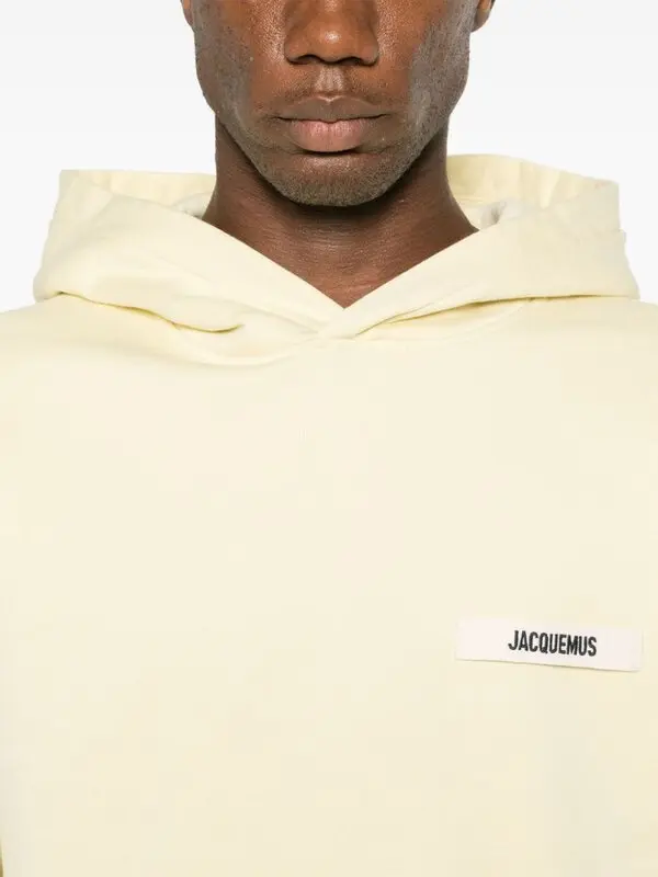 Jacquemus Le Hoodie Gros Grain Top - Neutrals