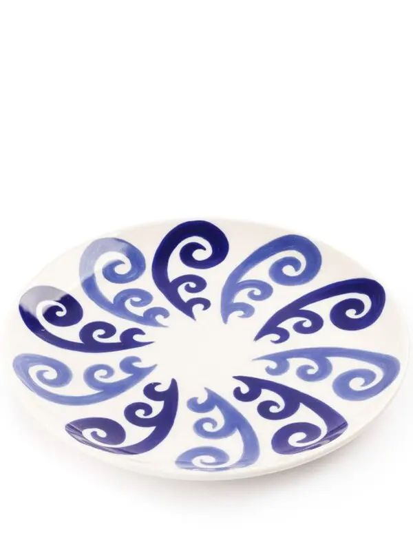 Themis Z Athenee Peacock Dessert Plate - White