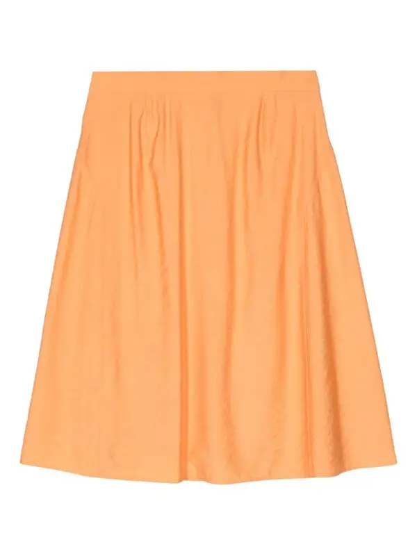 Maison Kitsuné High-waisted A-line Midi Skirt